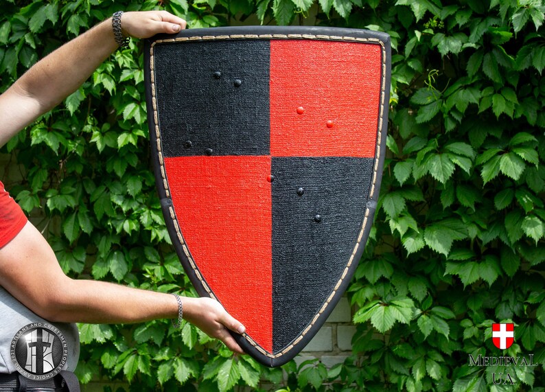 Medieval Heater Shield Buhurt Wooden Shield Viking Weapon | Etsy