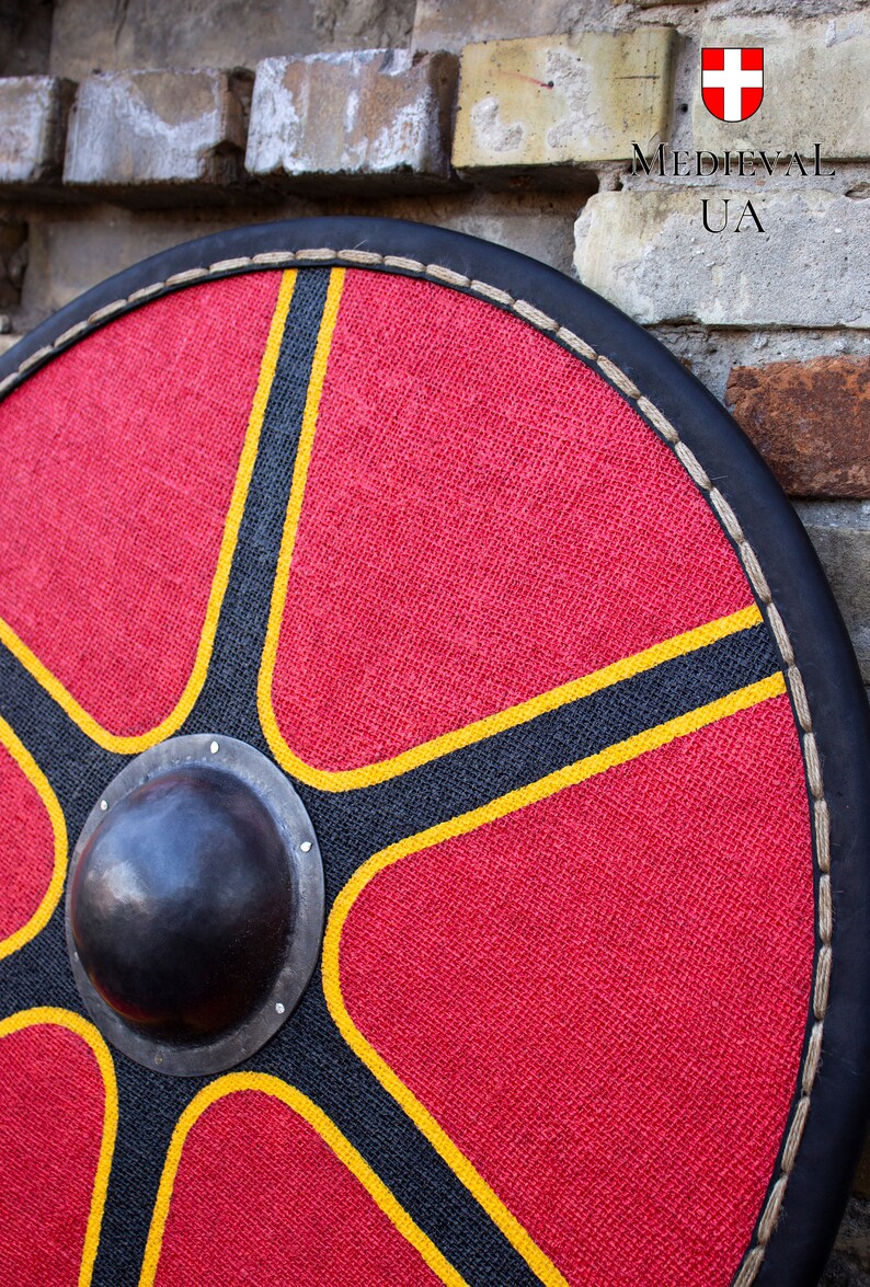 Wikinger Rundschild Mittelalter Schild mit Metallschild Boss - Etsy.de