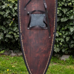 Big Medieval Heater Shield for Buhurt, Templar Shield, Vikings Shield ...