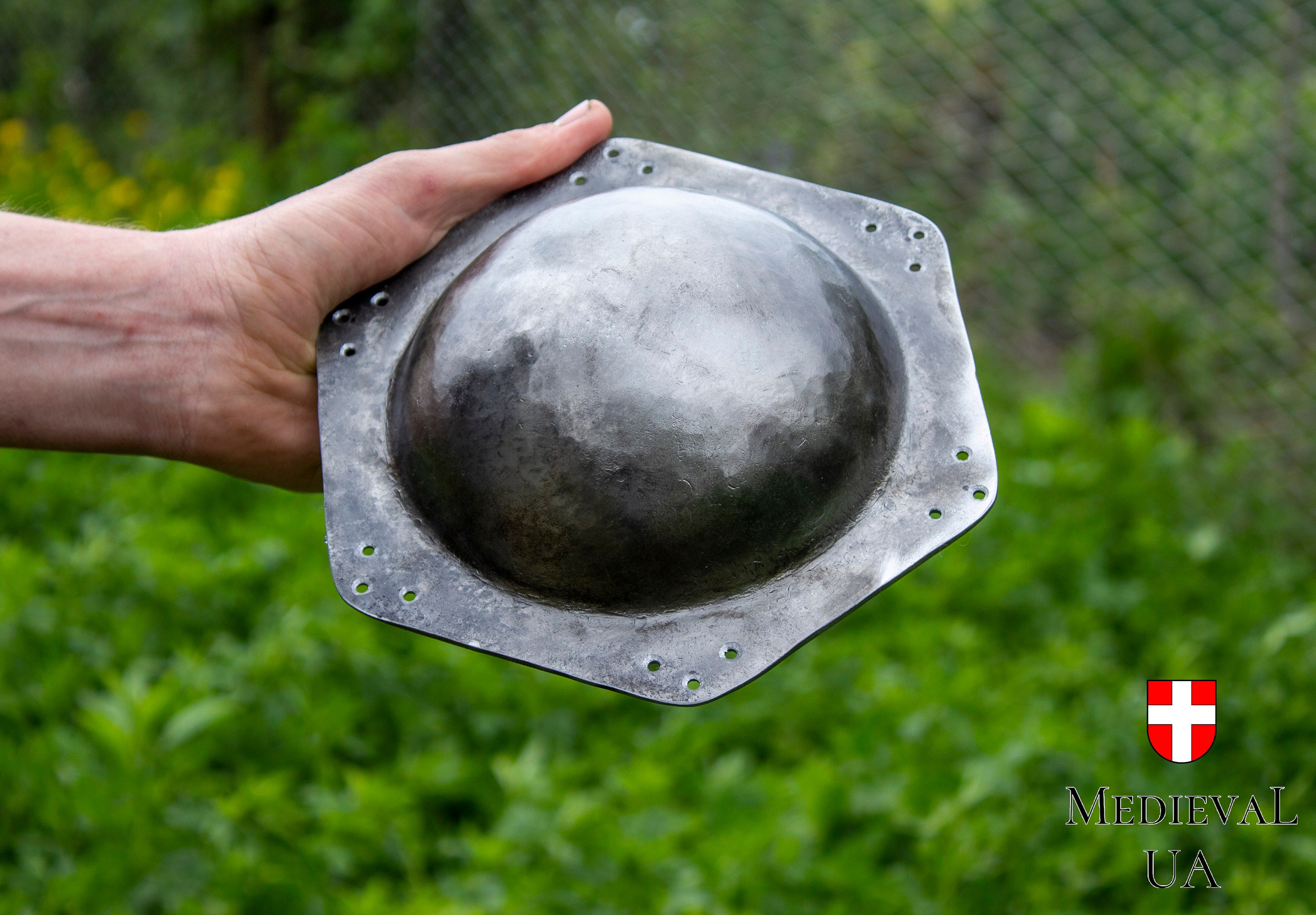 Medieval Steel Shield Boss for Reconstruction, Viking Umbo Center Dome ...
