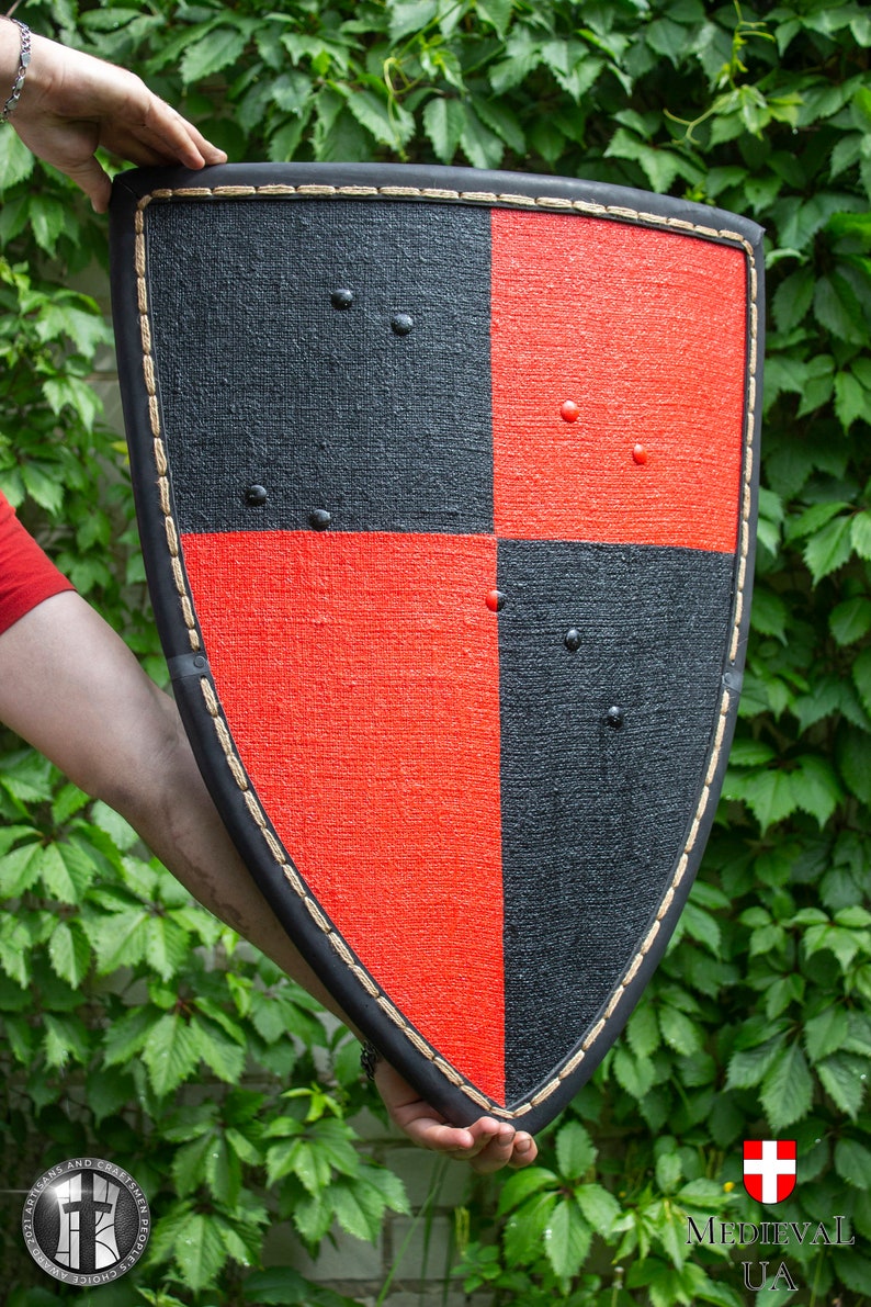 Medieval Heater Shield Buhurt Wooden Shield Viking Weapon | Etsy