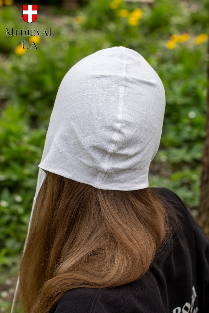 Coif Made of Linen for Medieval Reenactment Viking - Etsy