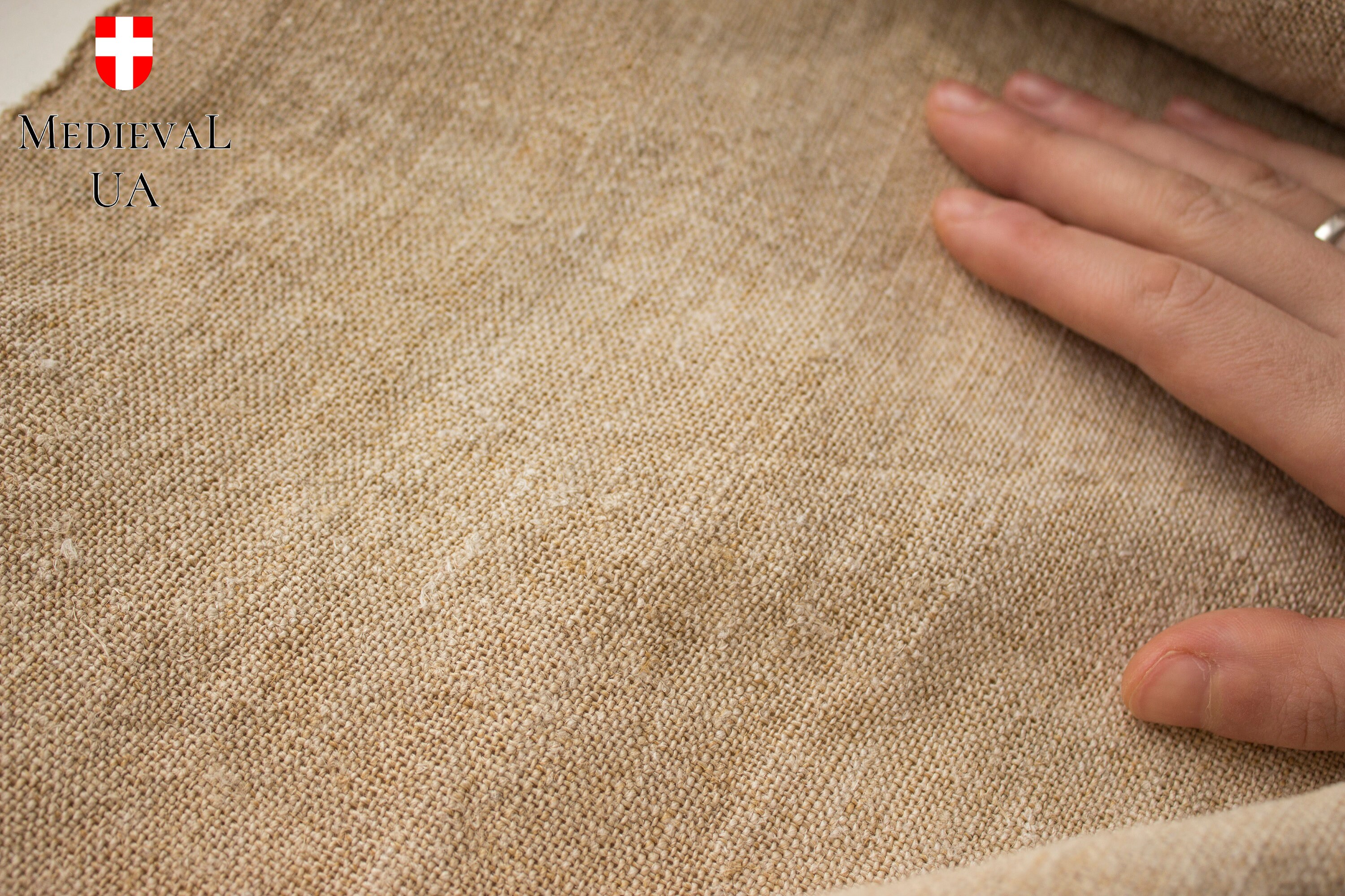 Linen fabric homespun linen fabric Historical fabrics for | Etsy