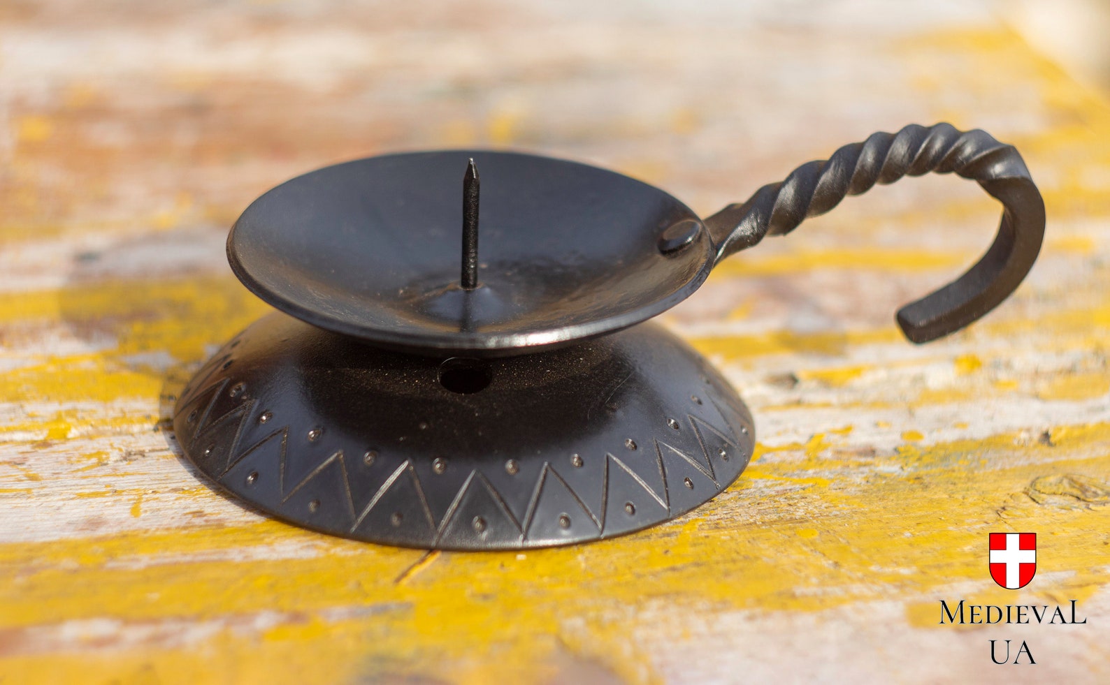 Black Forged Metal Medieval Candle Holder Medieval Castle - Etsy