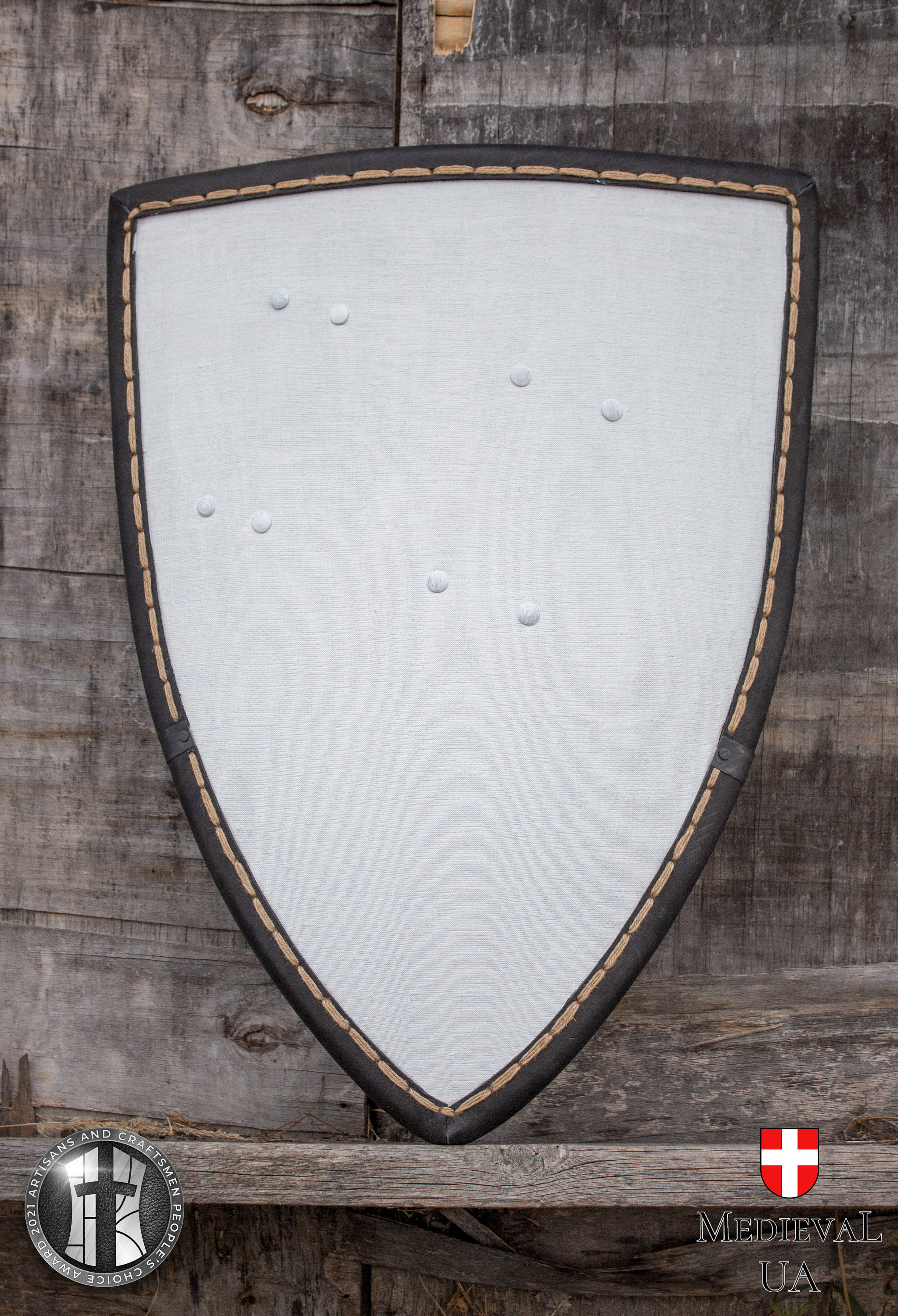 Medieval combat shield oval Reenactment HMB buhurt shield Larp shield for medieval reenactment ...