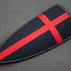 Big Medieval Heater Shield for Buhurt, Templar Shield, Vikings Shield ...