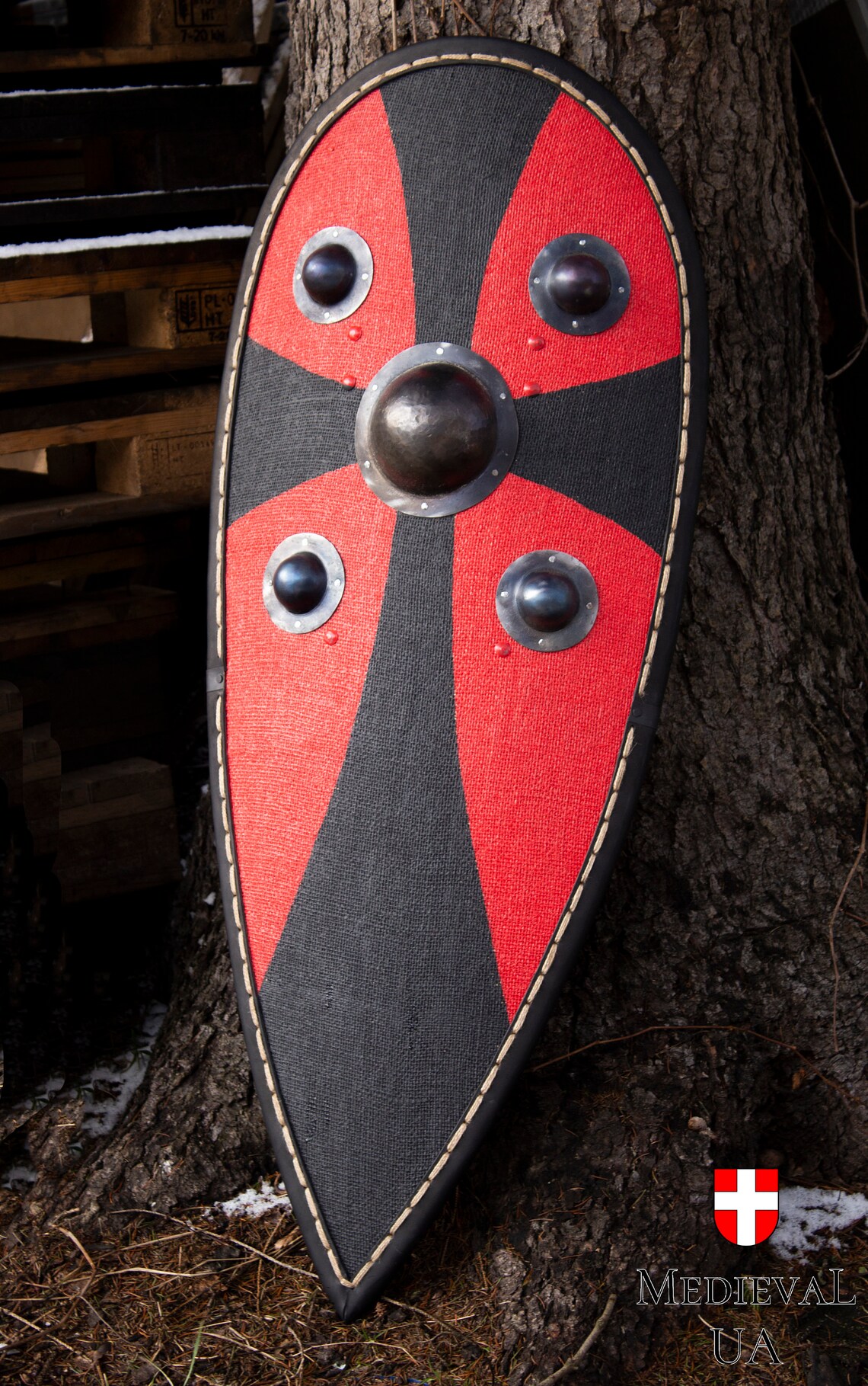 Medieval knight shield Viking kite shield Viking armor | Etsy