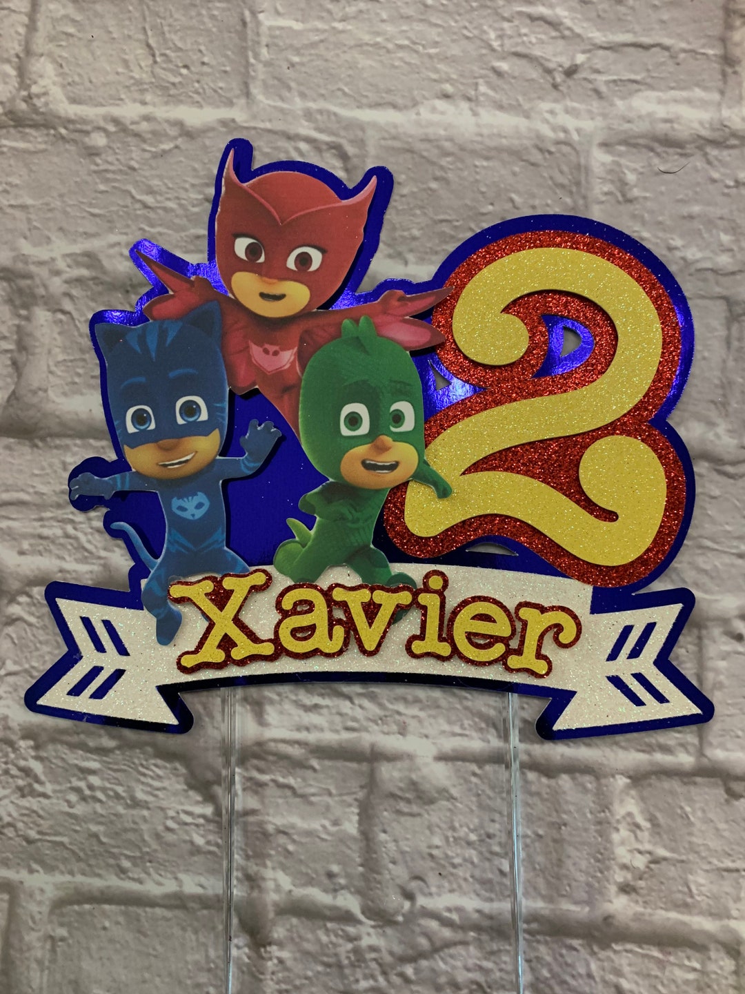 PJ Masks Cake Topper - Etsy