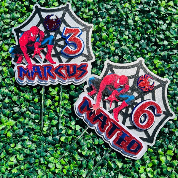 Spiderman Spider Topper - Etsy