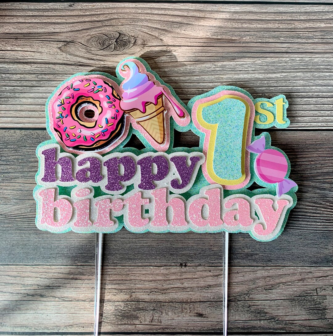 Sweet One Cake Topper, Candyland Cake Topper - Etsy