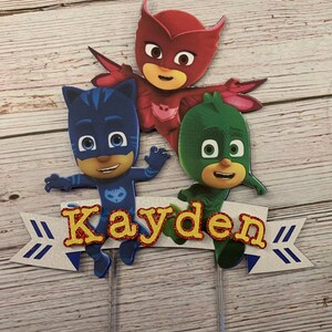 PJ Masks Cake Topper - Etsy