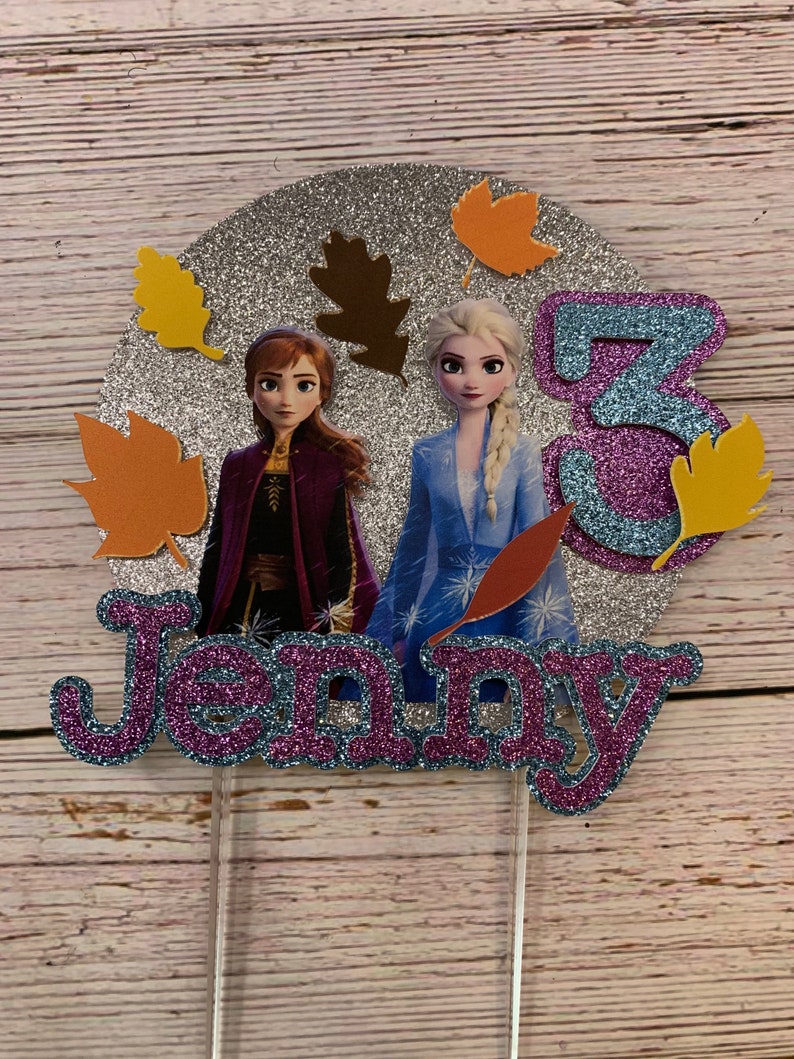Frozen Theme Cake Topper Elsa Cake Topper Frozen Inspired - Etsy
