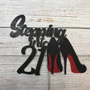 Glamour Shoe Cake Topper: 40th Birthday Party Decorations - Etsy