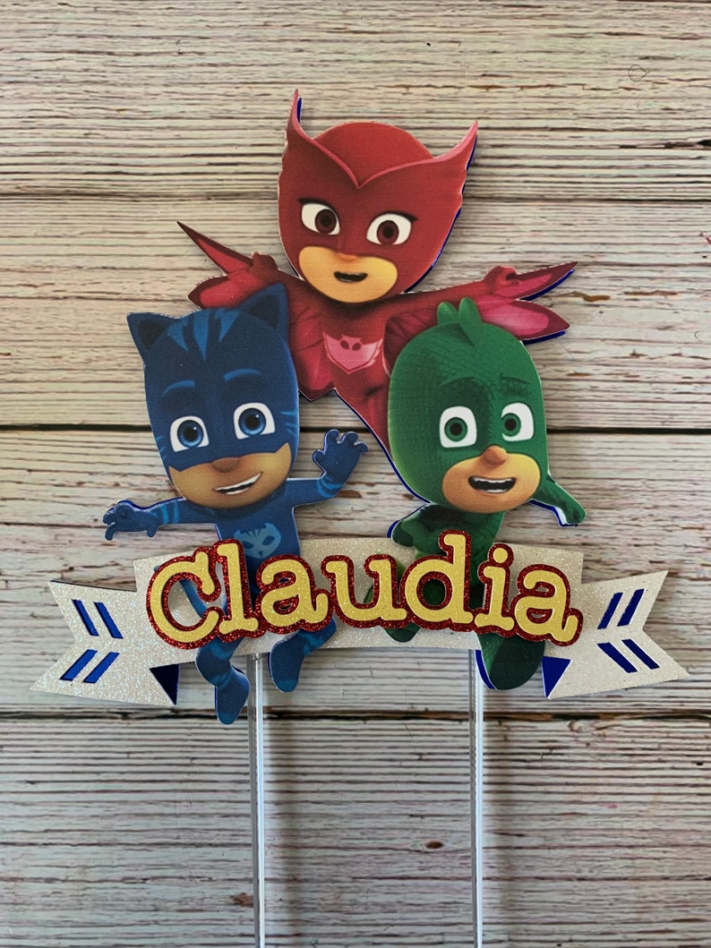 PJ Masks Cake Topper | Etsy