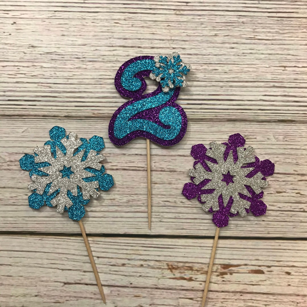 Frozen Theme Cupcake Toppers, Elsa Cupcake Topper, Frozen Inspired ...