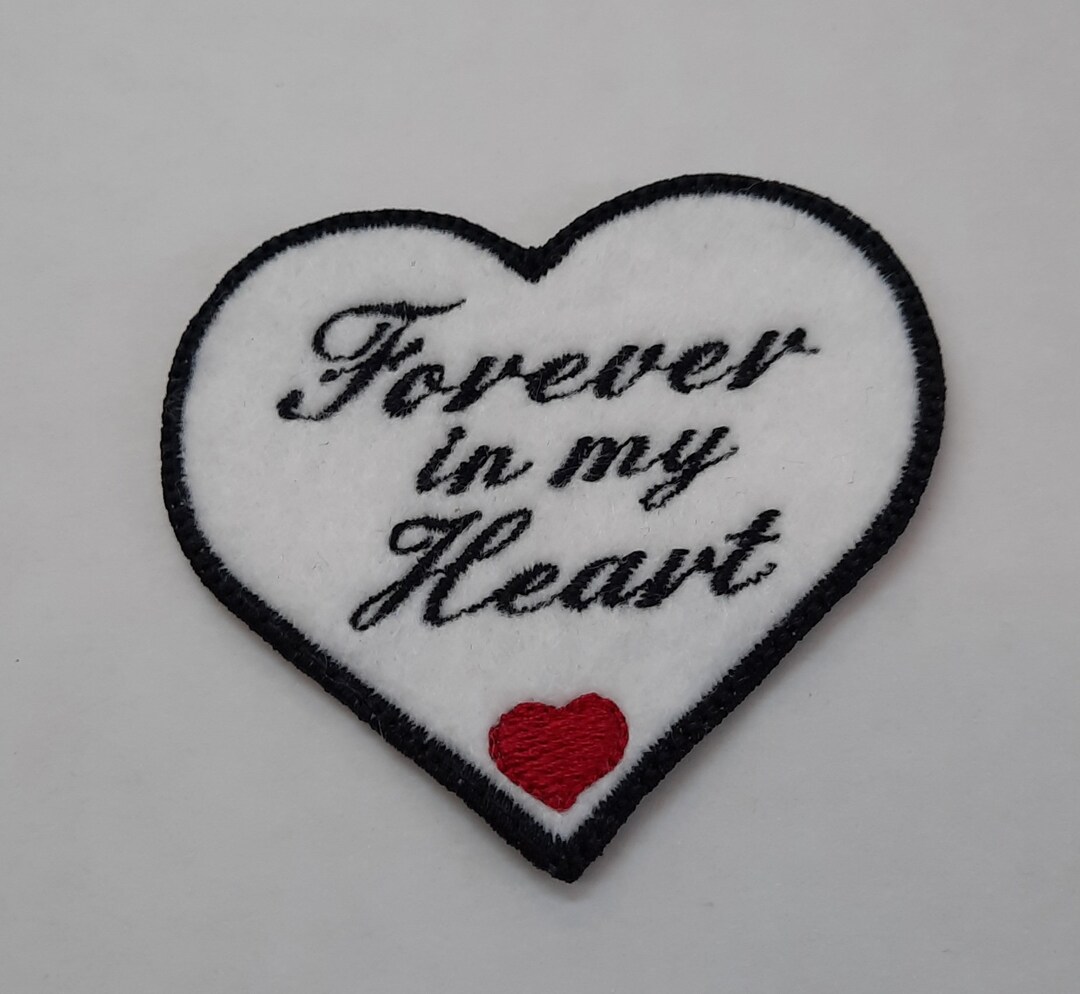 Small Heart Memory Patch, Forever in My Heart Patch, Memory Patch for ...