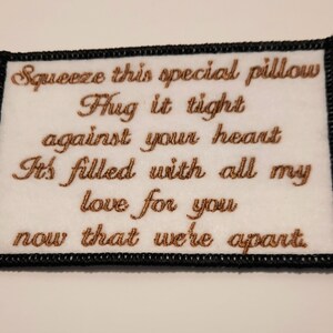 Embroidered Memory Patch, Memory Patch for Bears, Memory Patch for ...