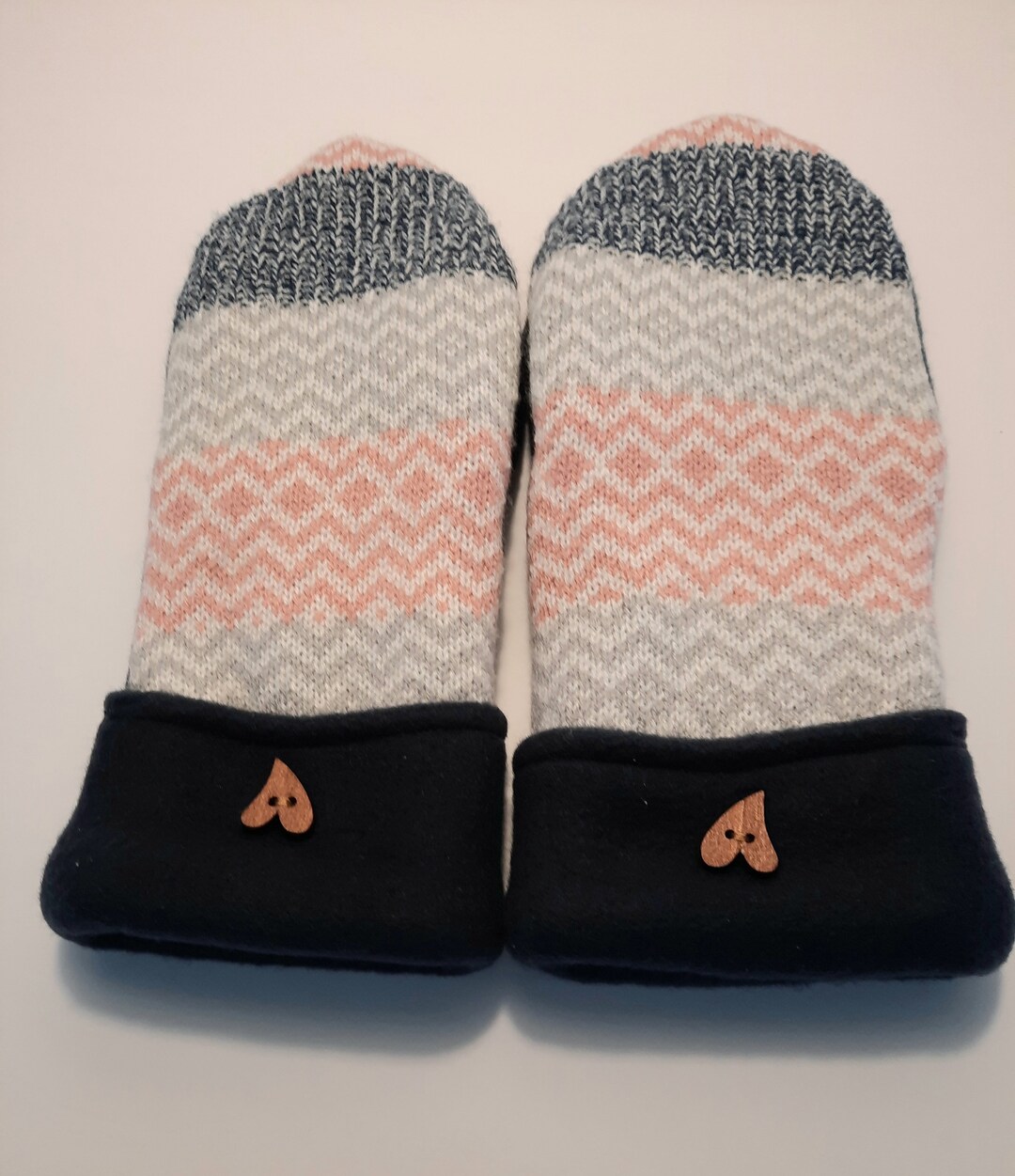 Warm Winter Mittens, Upcycled Sweater Mittens, Sweater Mittens, Ladies ...