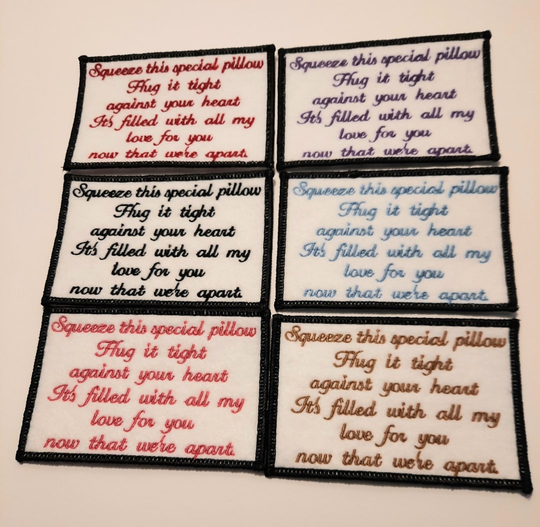 Embroidered Memory Patch, Memory Patch for Bears, Memory Patch for ...