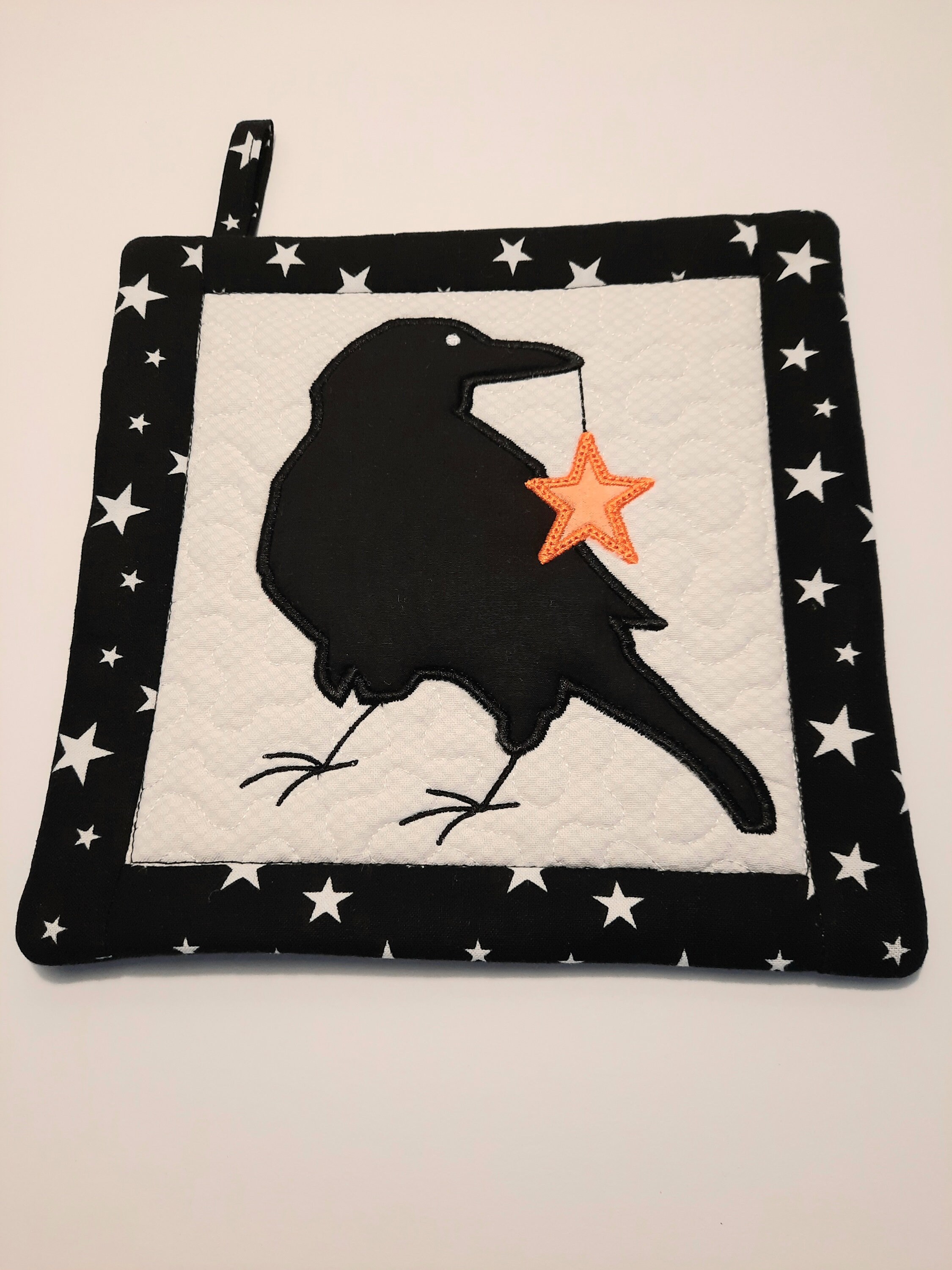 Insulated Quilted Potholders Set of 2 Primitive Crow - Etsy