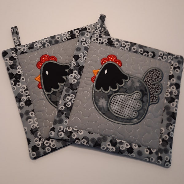 Chicken Potholders - Etsy