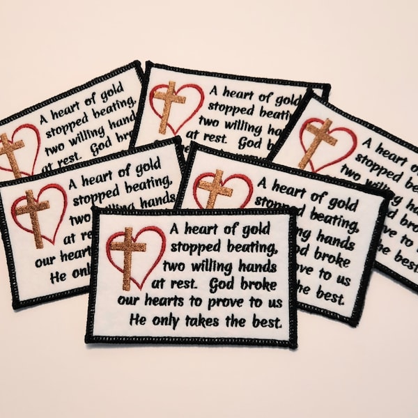 Memorial Patches for Pillow - Etsy