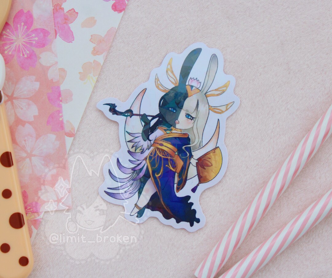 FFXIV Misc. Holo Sticker Tsukuyomi - Etsy