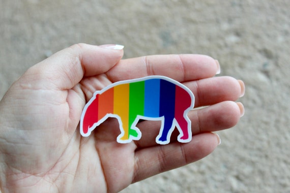 PRIDE Tapir Sticker Rainbow Tapir Exmormon Ex-lds Post - Etsy