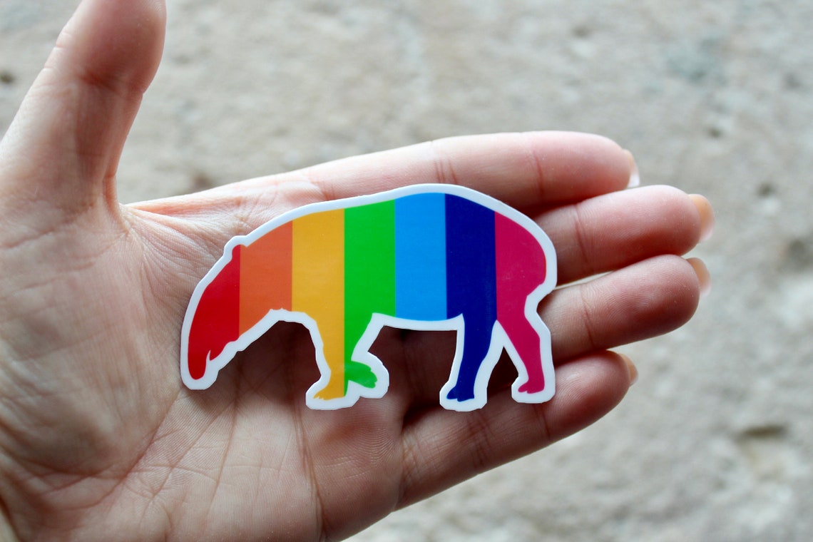 PRIDE Tapir Sticker Rainbow Tapir Exmormon Ex-lds Post - Etsy