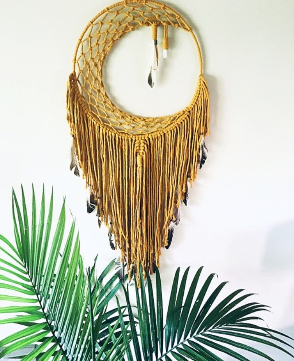 Crescent Moon Macrame | Etsy