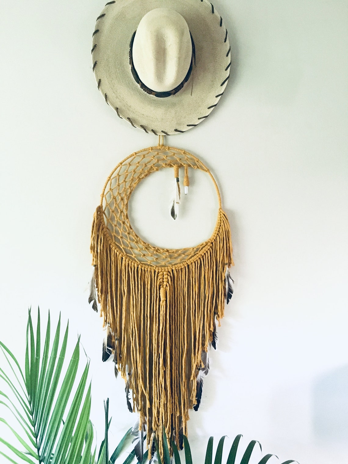 Crescent Moon Macrame | Etsy