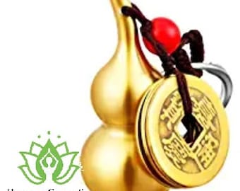 Brass Wu Lou Chinese Gourd Feng Shui Hu Lu Decorations Calabash for ...