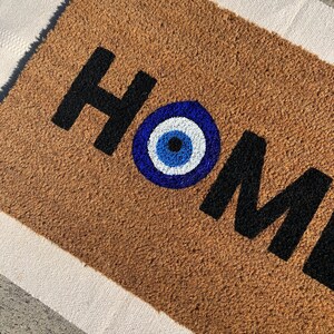 Evil Eye Doormat Protect Your Energy Doormat Home Protection Lucky ...