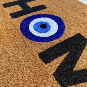 Evil Eye Doormat Protect Your Energy Doormat Home Protection Lucky ...
