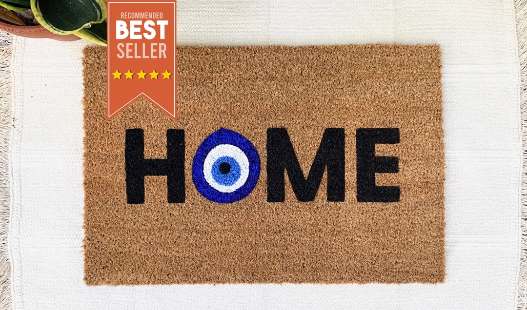 Evil Eye Doormat Protect Your Energy Doormat Home Protection Lucky ...