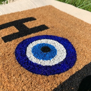 Evil Eye Doormat Protect Your Energy Doormat Home Protection Lucky ...