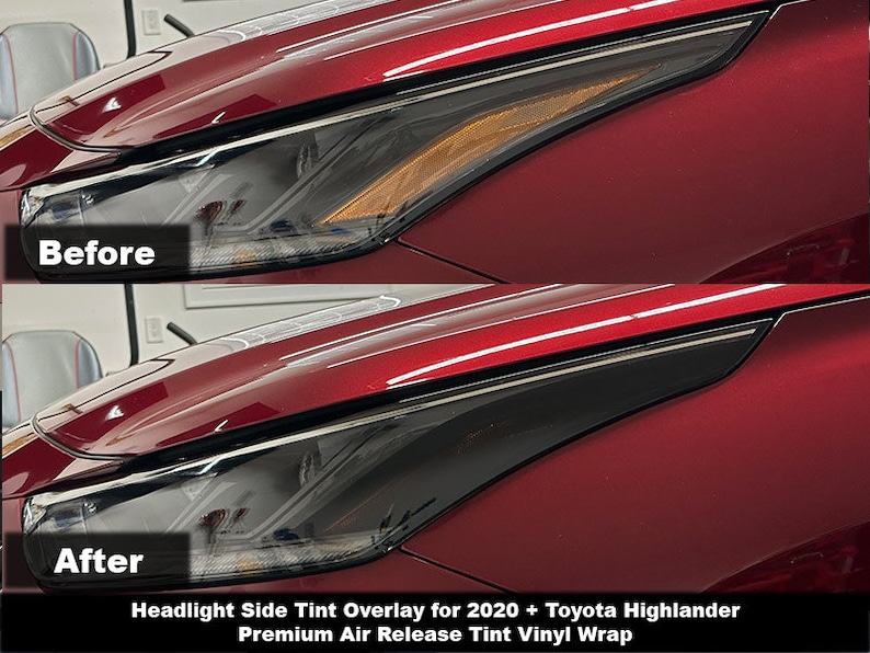 Crux Motorsports Headlight Tint for 2020 + Toyota Highlander - Etsy