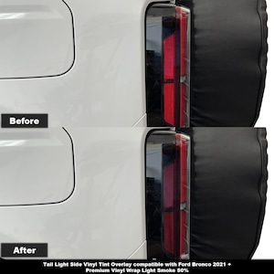 Crux Moto Tail Light Side Vinyl Tint Overlay Light Smoke 50% Compatible ...