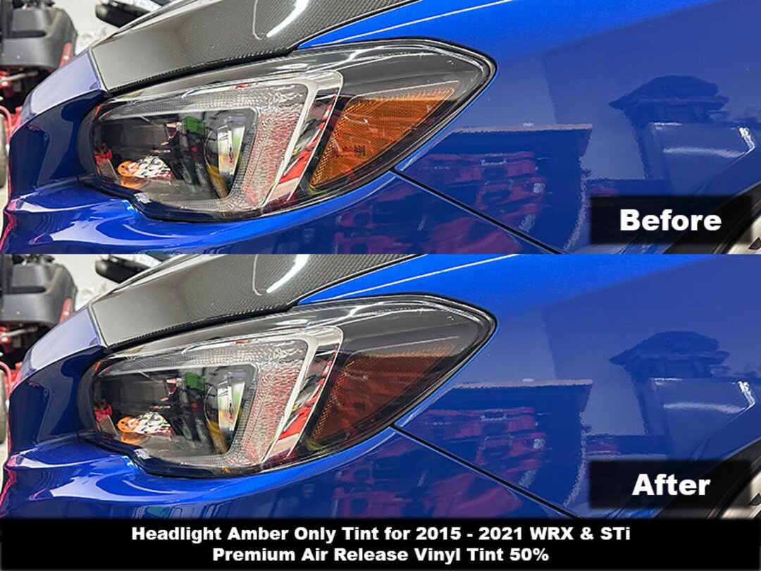 Crux Motorsports Headlight Tint 50% Light Smoke Amber Only for - Etsy