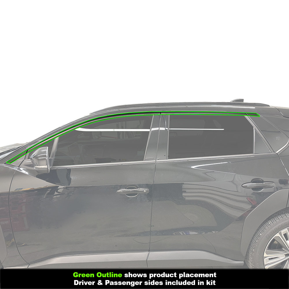 Crux Motorsports Window Chrome Delete Overlay for 2023 Subaru Solterra ...