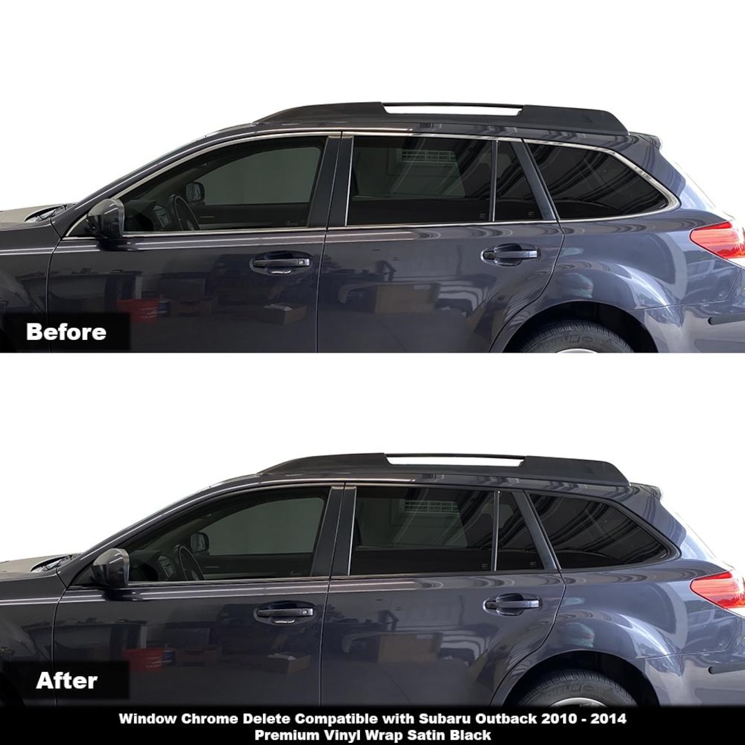 Crux Motorsports Window Chrome Blackout Kit for 2010 – 2014 Subaru ...