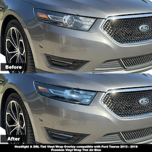 Crux Moto Headlight & DRL Tint Vinyl Wrap Overlay Air Blue Compatible ...