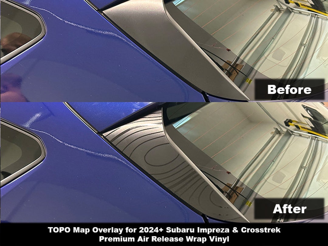 Crux Motorsports Spoiler Topographical Map for 2024 + Subaru Impreza ...
