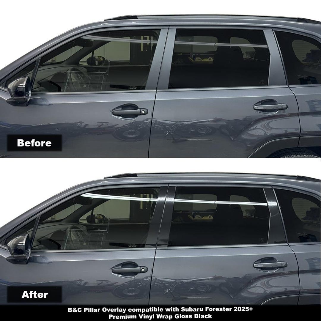 Crux Motorsports B&C Pillar Wrap Overlay for Subaru Forester 2025 + - Etsy