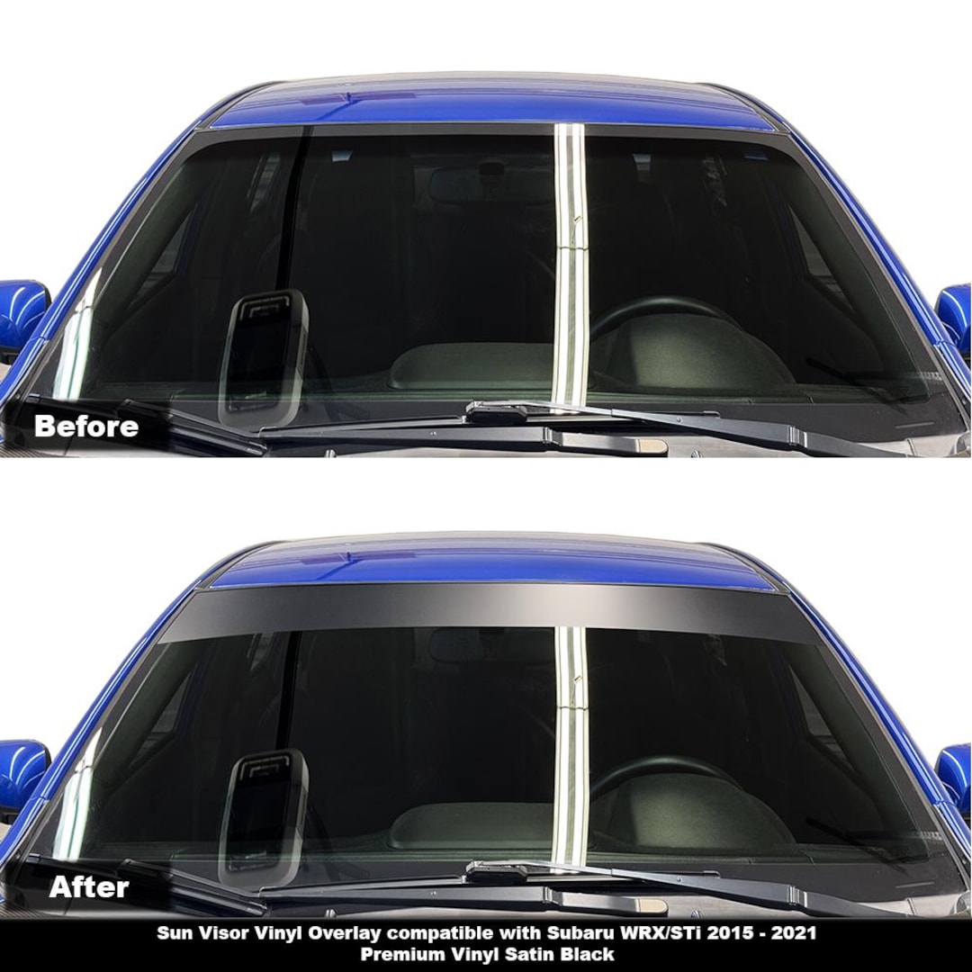 Crux Motorsports Sun Visor Vinyl Overlay Compatible With Subaru WRX ...