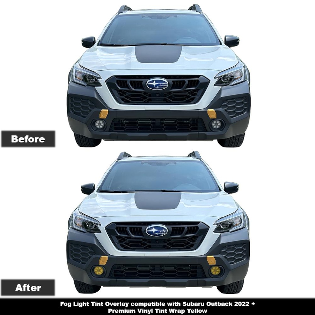 Crux Motorsports Fog Light Tint Overlay Yellow for Subaru Outback ...