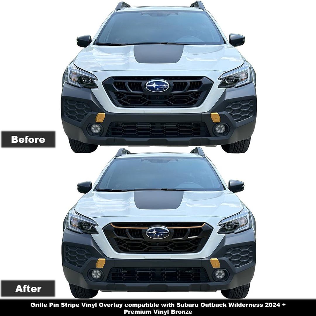 Crux Motorsports Grille Pin Stripe Overlay for Subaru Outback ...