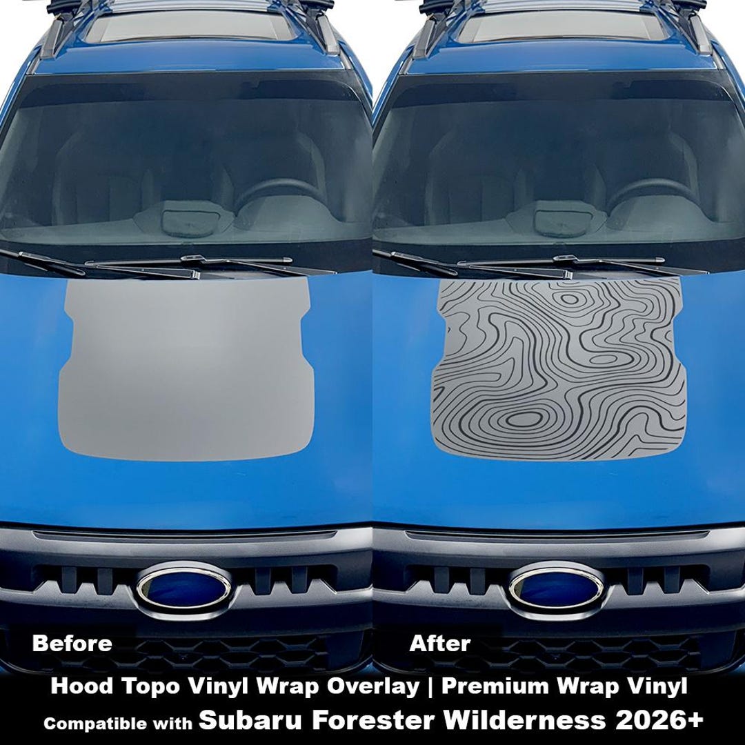 Crux Moto Topo Map Vinyl Wrap Hood Overlay | Precision Fit Compatible ...