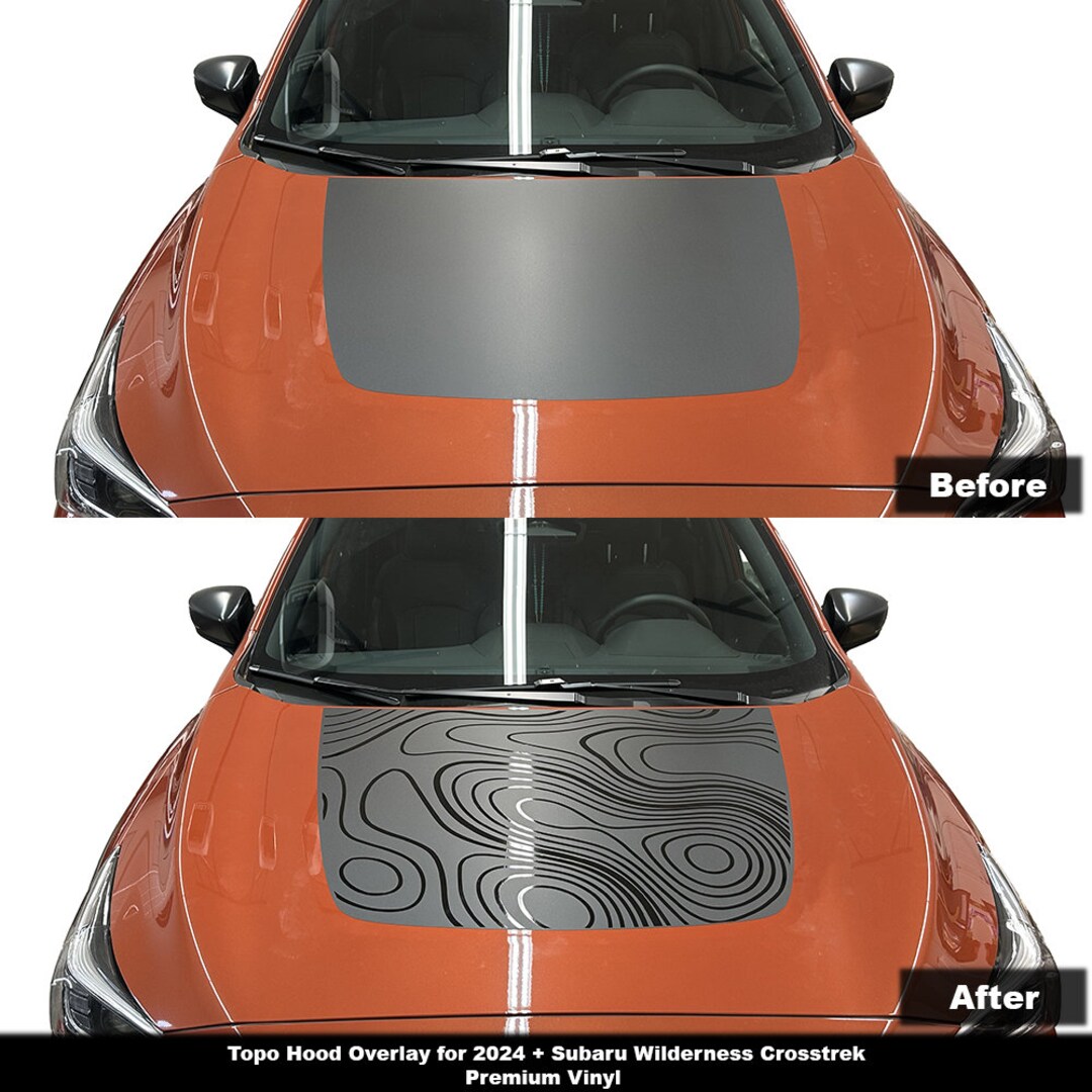 Crux Motorsports Hood Topographical Map for 2024 + Subaru Impreza ...