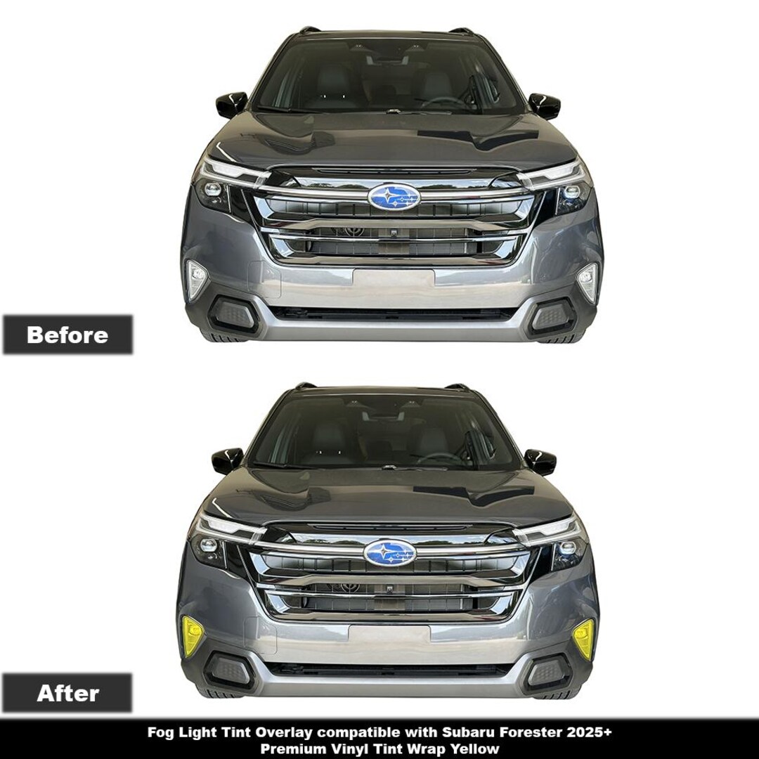 Crux Motorsports Fog Light Tint Overlay Yellow for Subaru Forester 2025 ...
